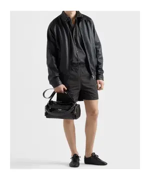 Prada Leather Shoulder Bag - Black