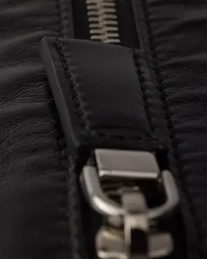 Prada Leather Shoulder Bag - Black