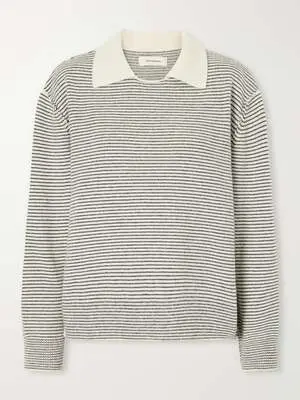 MFPEN Charming Striped Wool Polo Sweater - Multi