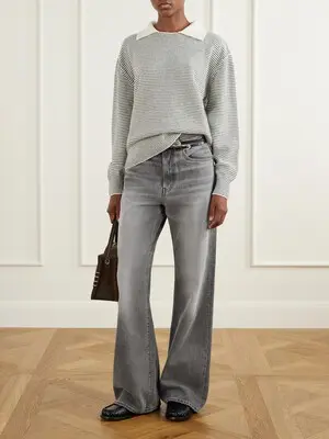 MFPEN Charming Striped Wool Polo Sweater