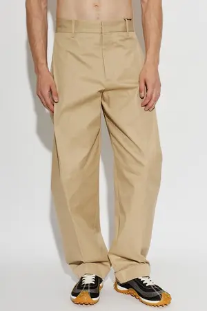 Dsquared2 Pleated-cuff Casual Trousers - Beige