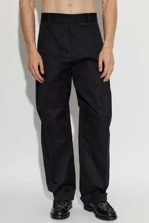 Dsquared2 Pleated-cuff Casual Trousers - Black