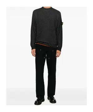 Stone Island Ribbed Knitted Sweater