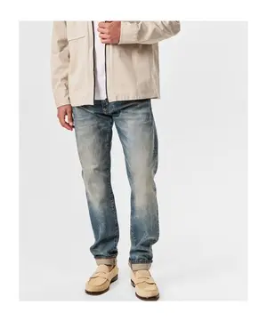 Hugo Boss Leg Jeans In Faded Washedblue Denim
