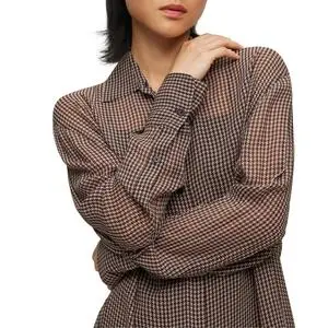 Hugo Boss Loosefit Shirt In Brown