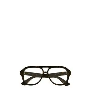 Gucci Navigator Frame Glasses - Dark Tortoiseshell