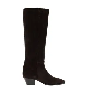 AeydĒ Medea Block Heel Knee-high Boots - Brown