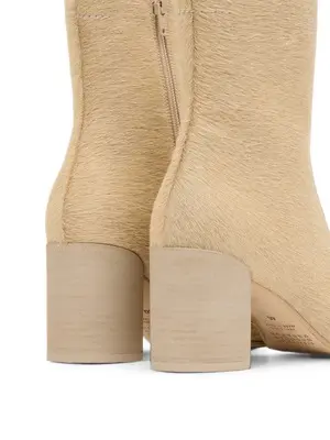 MAISON MARGIELA Calf Hair Block Heel Boots