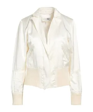 MAISON MARGIELA Minimalist Satin Jacket - White