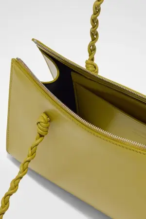 JIL SANDER Tangle Tent Leather Shoulder Bag