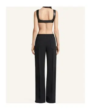 COURREGES Leather Effect Cut-out Bodysuit