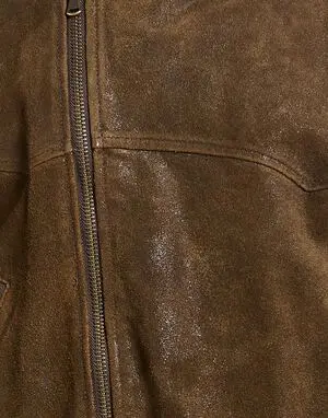 MAISON MARGIELA Suede Biker Jacket