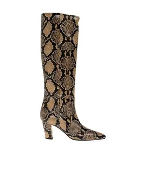 AeydĒ Silva Patterned Heeled Boots - Brown