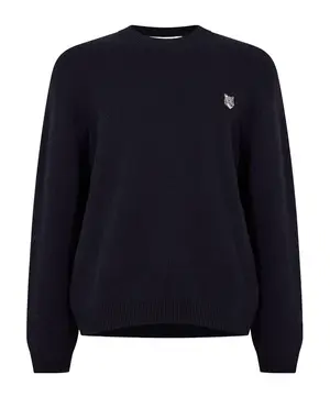Maison Kitsuné Crew Neck Jumper - Black