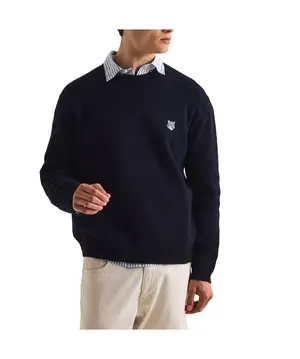 Maison Kitsuné Crew Neck Jumper - Black