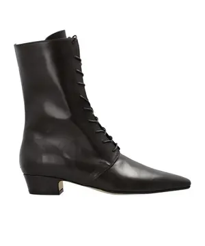 AeydĒ Elva Lace-up Ankle Boots - Brown