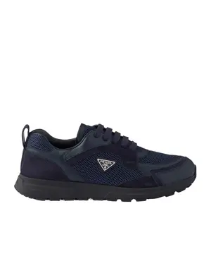 Prada Prax Leather And Fabric Sneakers