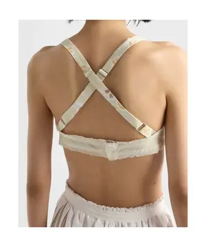 Prada Floral Print Old Linen Bra