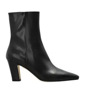 AeydĒ Maris Heeled Ankle Boots - Black