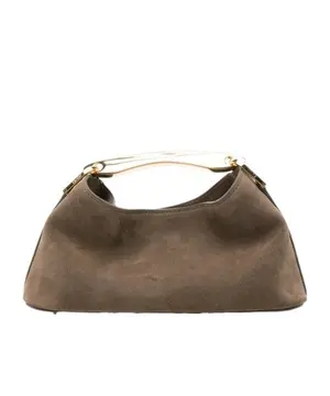ELLEME PARIS Mini Boomerang Suede Taupe - Brown
