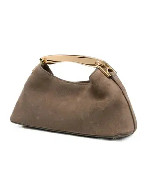 ELLEME PARIS Mini Boomerang Suede Taupe