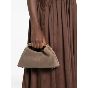 ELLEME PARIS Mini Boomerang Suede Taupe