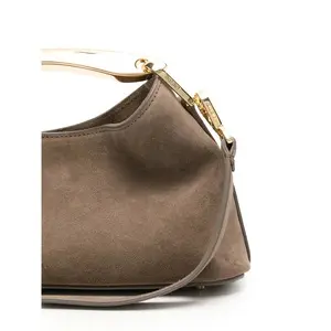 ELLEME PARIS Mini Boomerang Suede Taupe