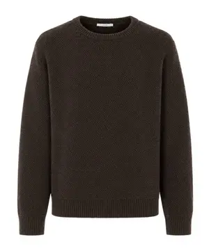 THE ROW Long-sleeved Crew Neck Sweater - Black