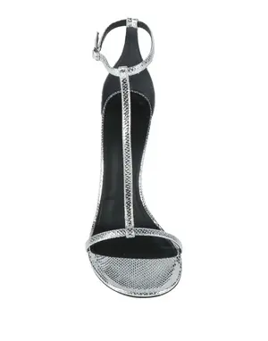Isabel Marant Étoile Snake-print Leather Slide Sandals