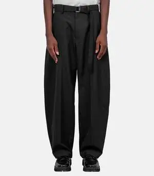 Sacai Logo-detail Trousers
