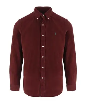 Polo Ralph Lauren Ribbed Velvet Shirt - Red
