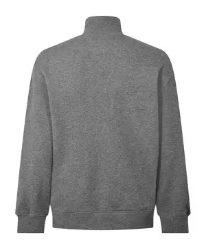 Maison Kitsuné Half-zipper Fleece Knitted Sweater - Grey