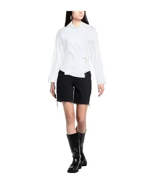 DIESEL® Solid Color V-neck Tie-up Top