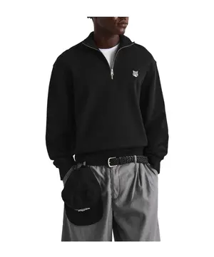 Maison Kitsuné Half-zipper Fleece Jacket