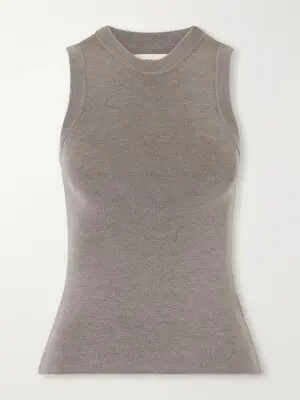 MFPEN Appointment Ribbed Merino Wool And Silk-blend Tank