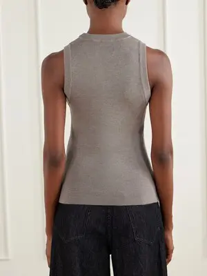 MFPEN Appointment Ribbed Merino Wool And Silk-blend Tank