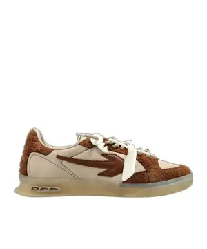 Off-White Lace-up Sneakers - Brown