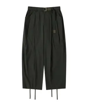 Sacai Logo Casual Pants - Black