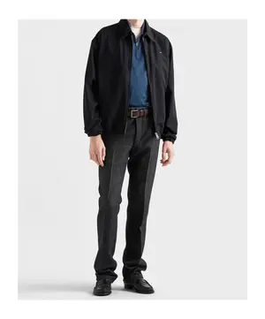 Prada Silk And Cotton Polo Shirt