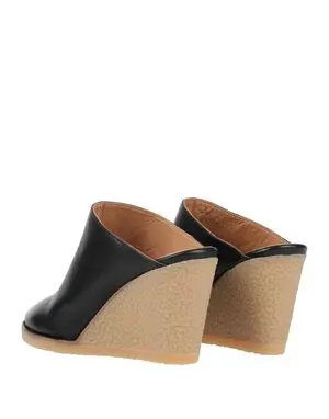 Isabel Marant Étoile Genuine Leather Round-toe Mules