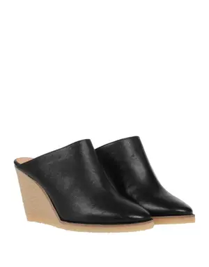 Isabel Marant Étoile Genuine Leather Round-toe Mules