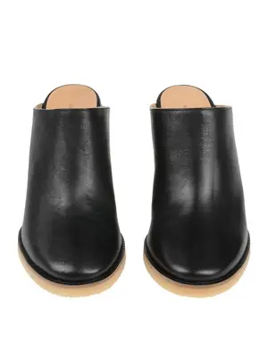 Isabel Marant Étoile Genuine Leather Round-toe Mules