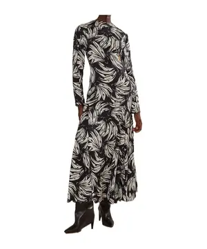 Farm Rio Bossa Banana Printed Midi Dress