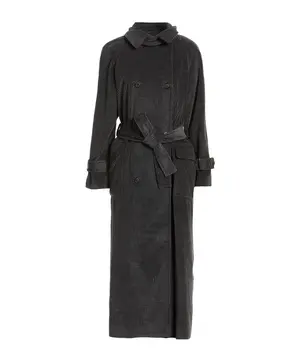 Brunello Cucinelli Corduroy Trench Coat - Blue