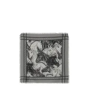 Gucci Gg Supreme Horse-print Scarf
