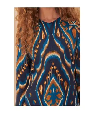 Farm Rio Pineapple Ikat Maxi Dress
