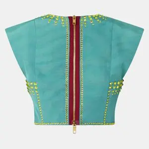 Gucci Sleeveless Silk Shirt
