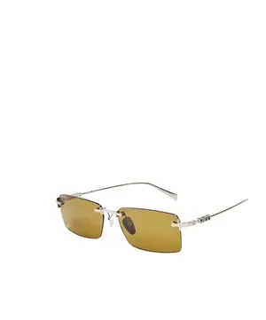 Gucci Rimless Rectangular Sunglasses - Nude