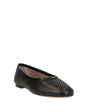 Chloé Leather Cut-out Ballet Flats