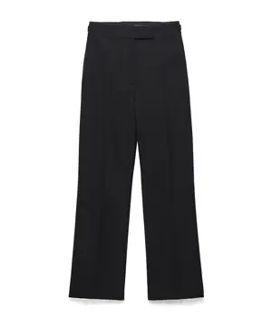 Prada Compact Gabardine Pants - Black